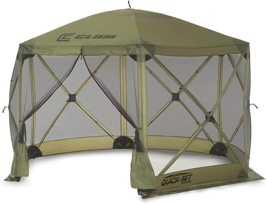 CLAM Quick-Set Escape 11.5 x 11.5 Foot Portable Pop-Up Camping Gazebo ...
